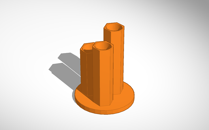 3D design Pencil Holder 2 | Tinkercad