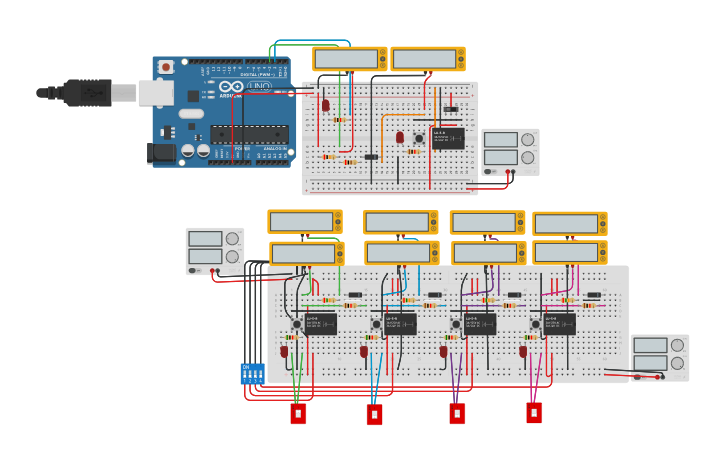 Circuit Design Arduino Relay Continuity Detection Circuit Tinkercad