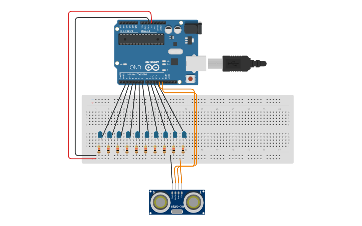 Circuit design Arduino - Tinkercad