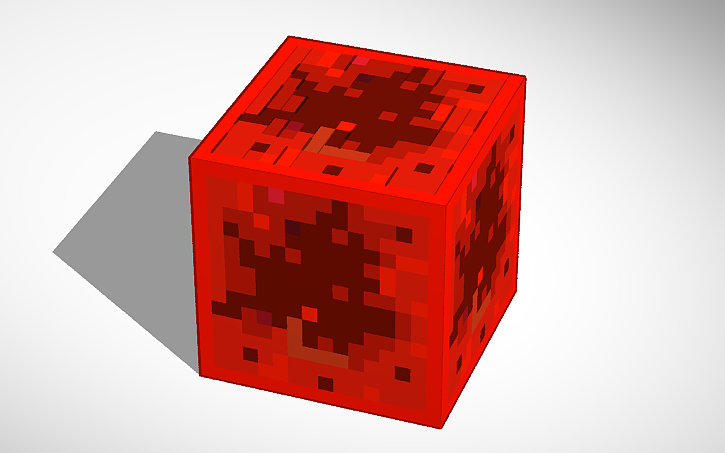 3D design Redstone Block (FAIL!) (Minecraft) | Tinkercad