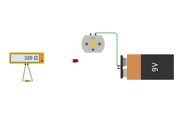 Circuit design Using a Multimeter [Template] - Tinkercad