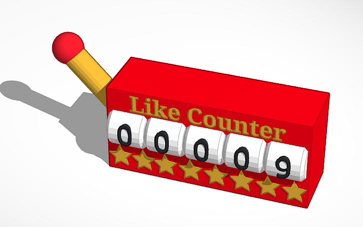 3D design Like Counter - Tinkercad