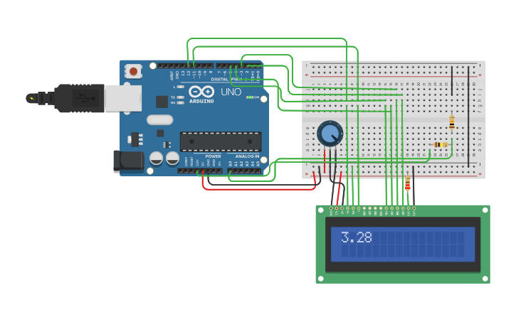 Circuit design Voltmeter_001 - Tinkercad