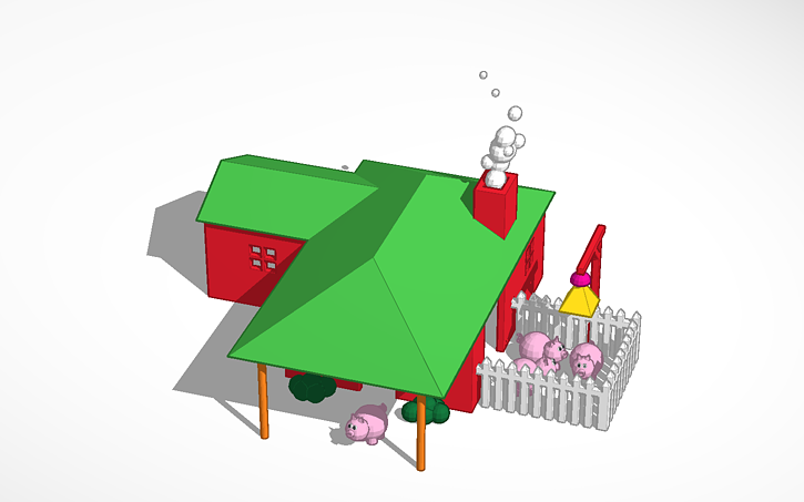 3D design Farm House - Tinkercad