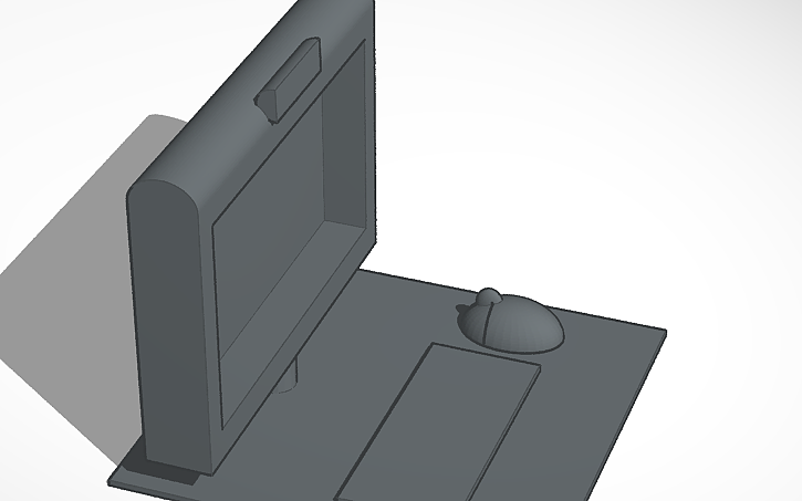 3D design Computer and Mouse - Tinkercad