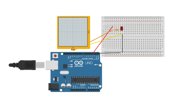 Circuit design PWM-Oscilloscope - Tinkercad