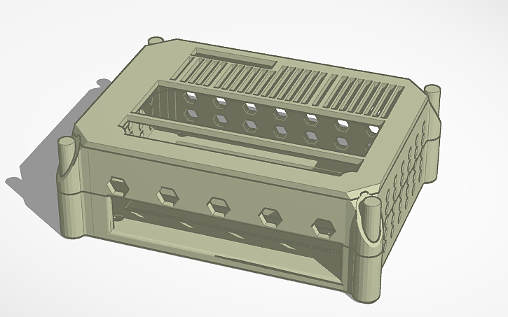 3D design 5V 4-channel Relay Casing - Tinkercad
