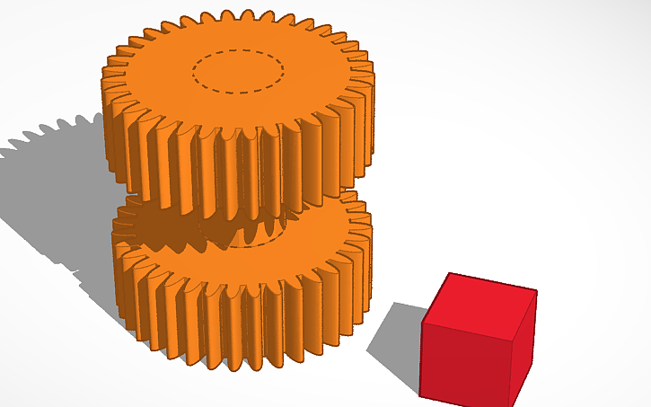 3D design engrane - Tinkercad