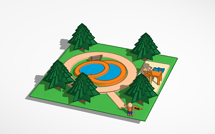 3D design Natural Pool Park - Tinkercad