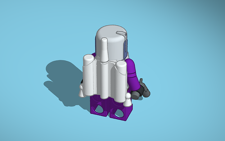 3D design 2003 Lego Jango Fett - Tinkercad