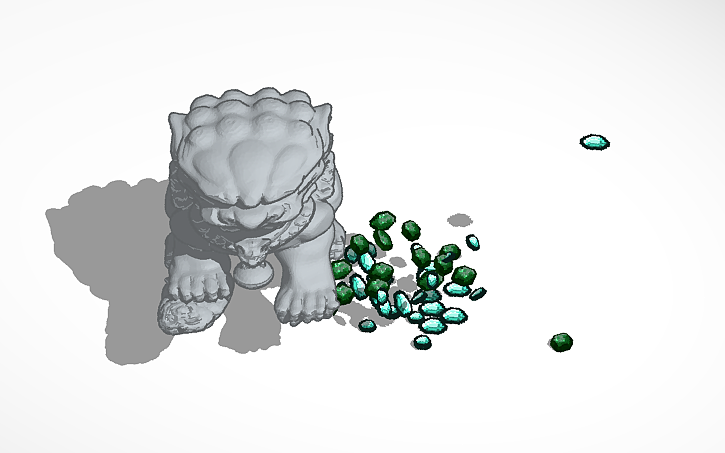 3D design stone lion | Tinkercad