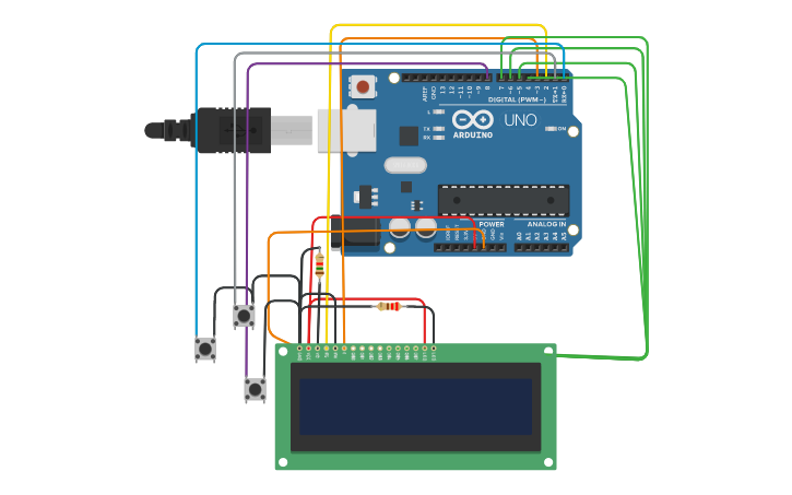 Circuit design clock - Tinkercad