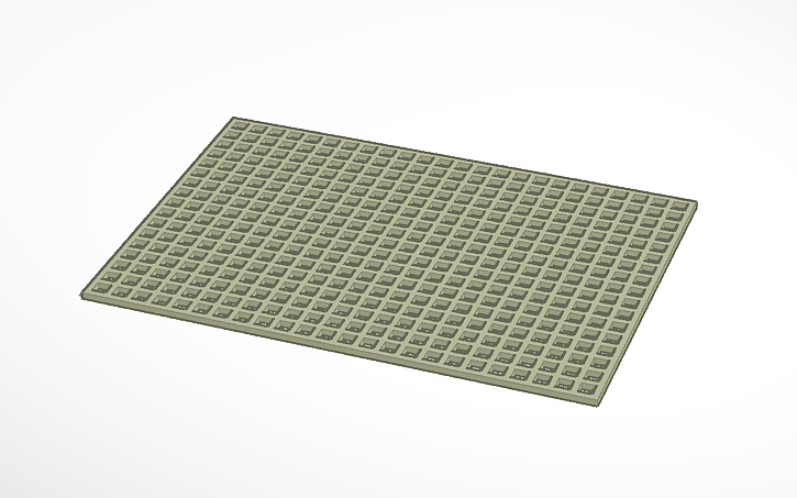 3D design Screen Mesh (102.6mm x 144mm) - Tinkercad