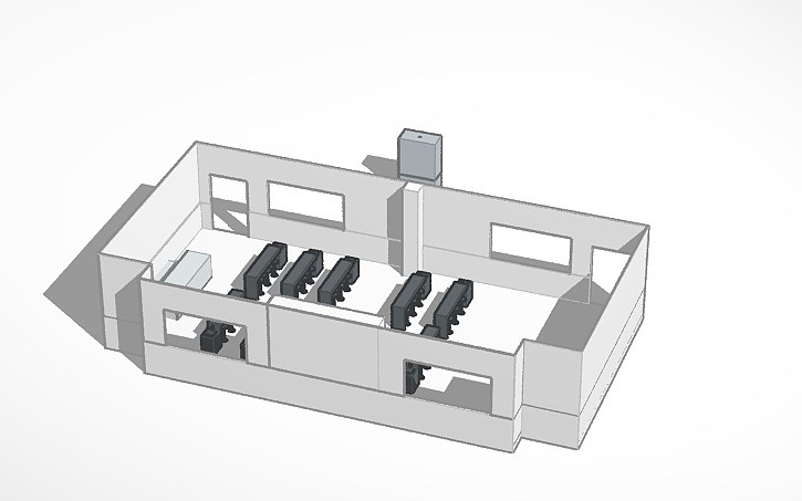 3D design makmal kimia 2/2 - Tinkercad