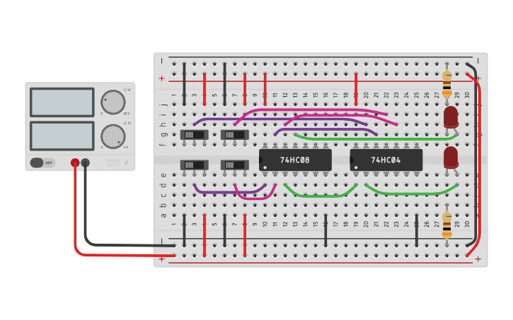Circuit design Ex 2.1 | Tinkercad