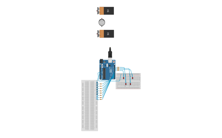 Circuit Design Proton Pack Light Sequence Tinkercad