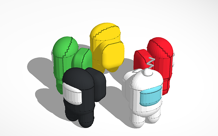 3D design Among US Character - Tinkercad