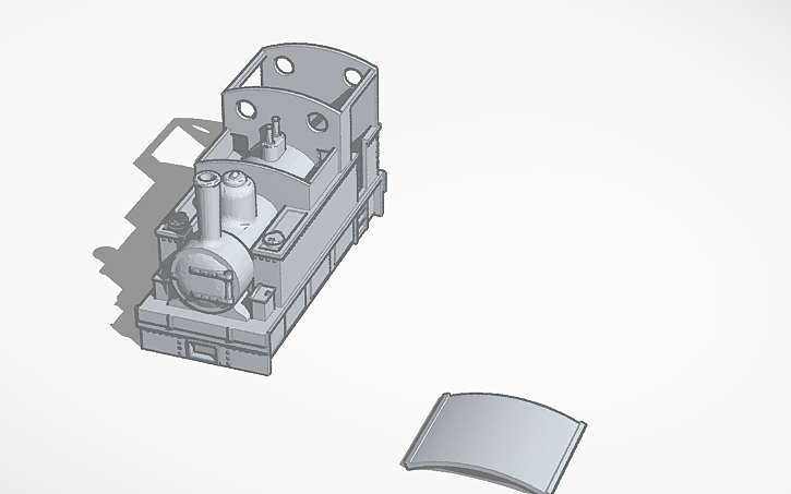 3D design narrow gauge side tank engine - Tinkercad