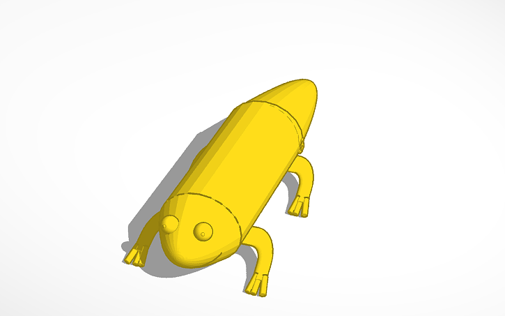 3D design lizard - Tinkercad