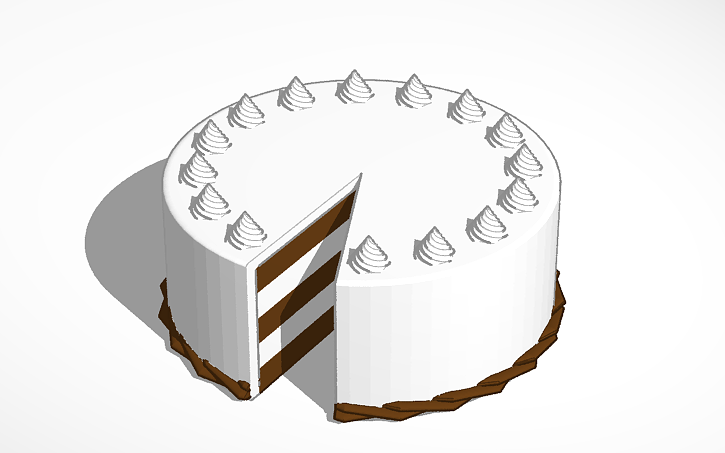 3D design Cake - Tinkercad