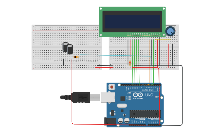 Circuit design 002_LCD - Tinkercad