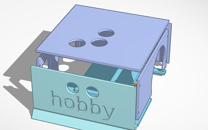 3D design sumo bot body shell - Tinkercad