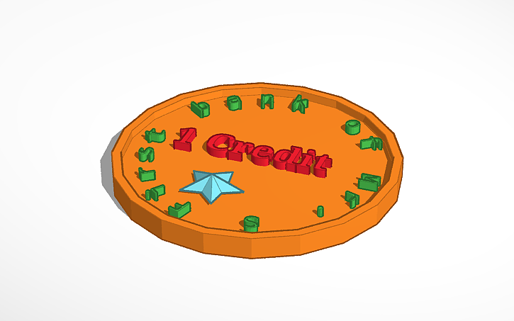 3d Design Coin Tinkercad