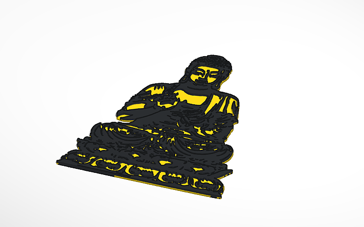 3D design Bouddha - Tinkercad