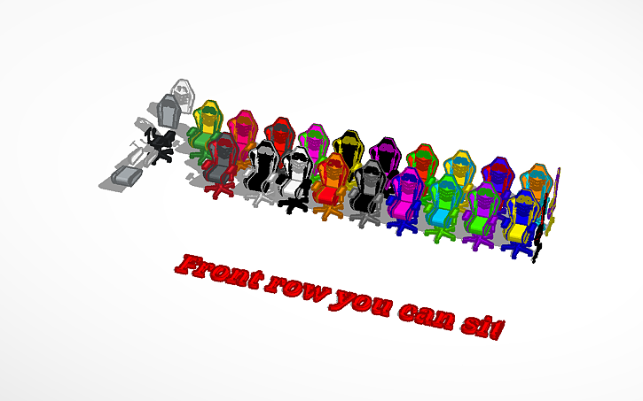 3D design Gaming chairs - Tinkercad