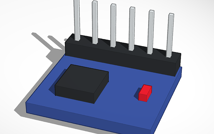 3D design W25QXX Flash Module | Tinkercad