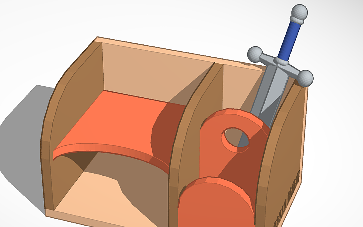 3D design Stationary Box - Tinkercad