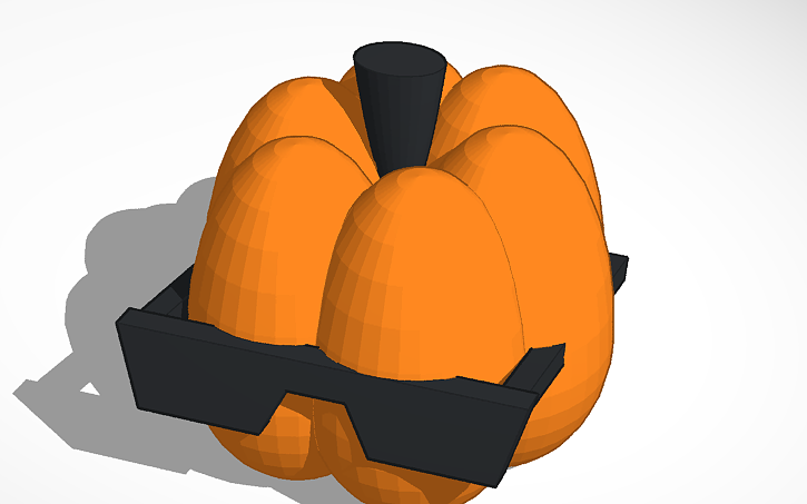 3D design pumpkin - Tinkercad