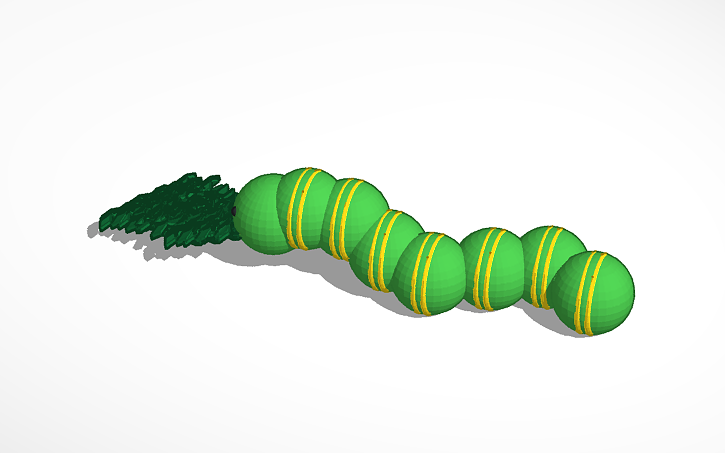 3D design caterpillar | Tinkercad