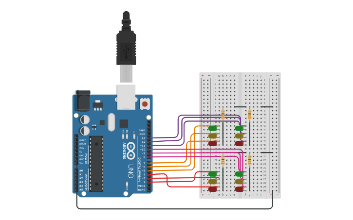 Circuit design pregunta 1 | Tinkercad