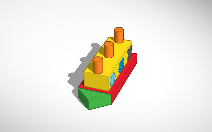 3D design Cruise Ship - Tinkercad
