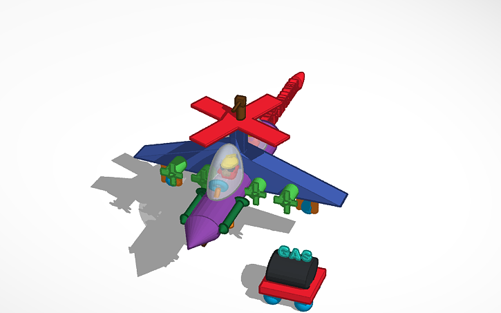 3D design fighter jet | Tinkercad
