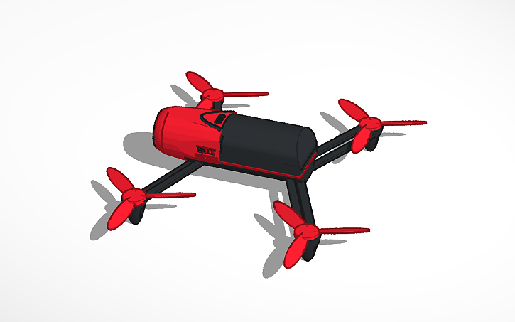 3D design parrot bebop drone - Tinkercad