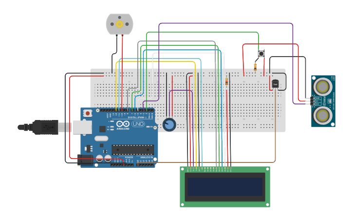 Circuit design Project _ 2- Water Quality Monitoring System - Tinkercad