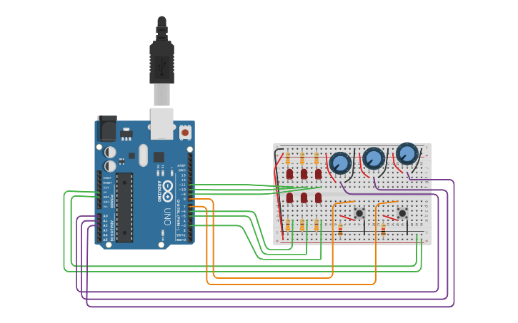Circuit design Lighting_System_Controller | Tinkercad