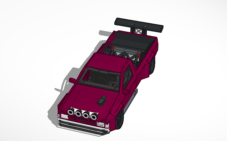 3D design Nissan D21 - Tinkercad