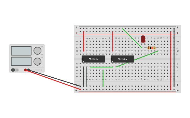 Circuit Design Ex Nor Gate Tinkercad