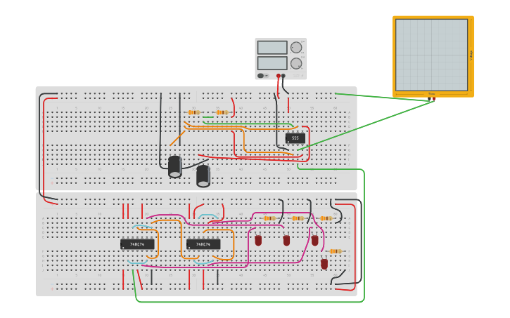 Circuit Design 555 Timer Counter Tinkercad