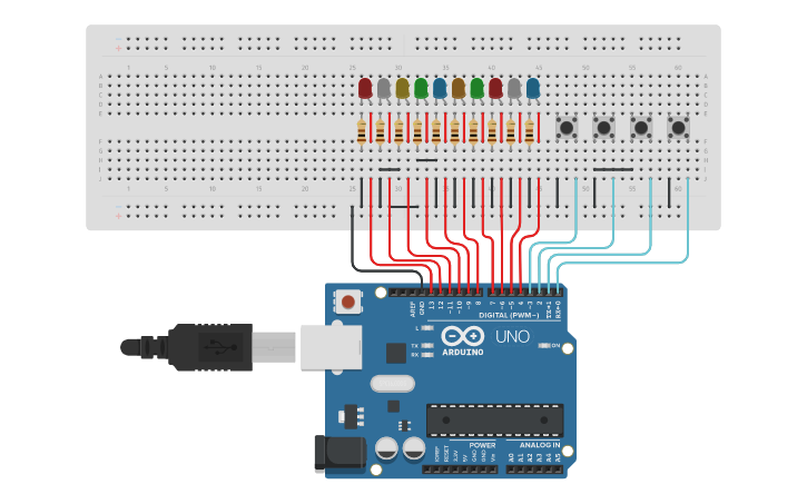 Circuit design Activity #5 - Arduino Functions - Tinkercad