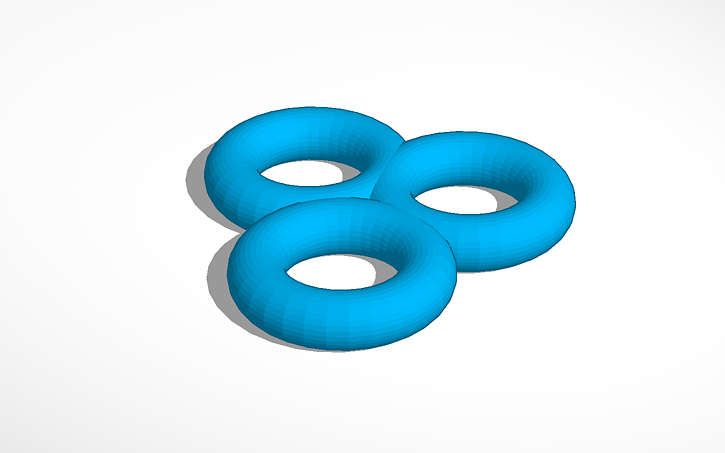 3D design Triple Torus | Tinkercad