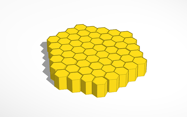 3D design HONEY COMB - Tinkercad