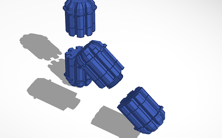 3D design Infinity Stone Container - Tinkercad