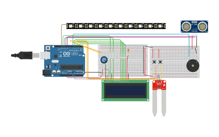 Circuit Design Copy Of датчик воды Tinkercad