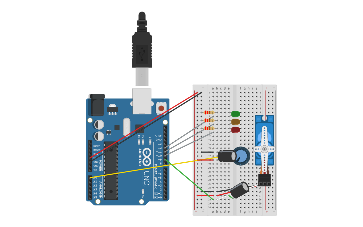 Circuit design Mood Cue | Tinkercad
