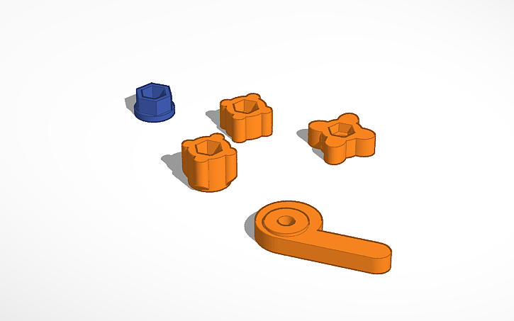 3D design M4 Nut holder (Knob) - Tinkercad