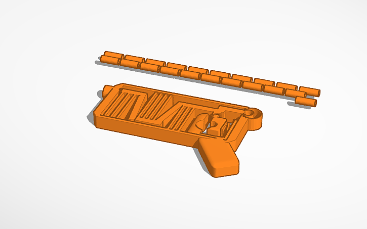 3D design One Piece Nerf-Gun( and bullets. ) - Tinkercad
